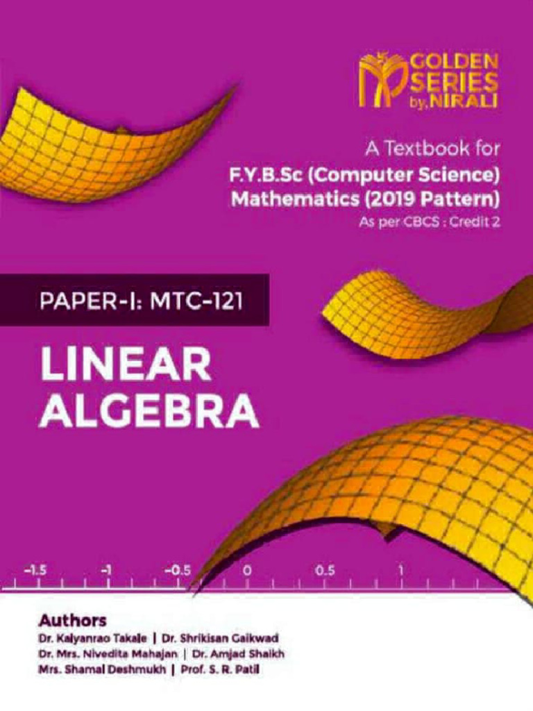 1st Lesson Linear Algebra | PDF | Linear Subspace | Vector Space