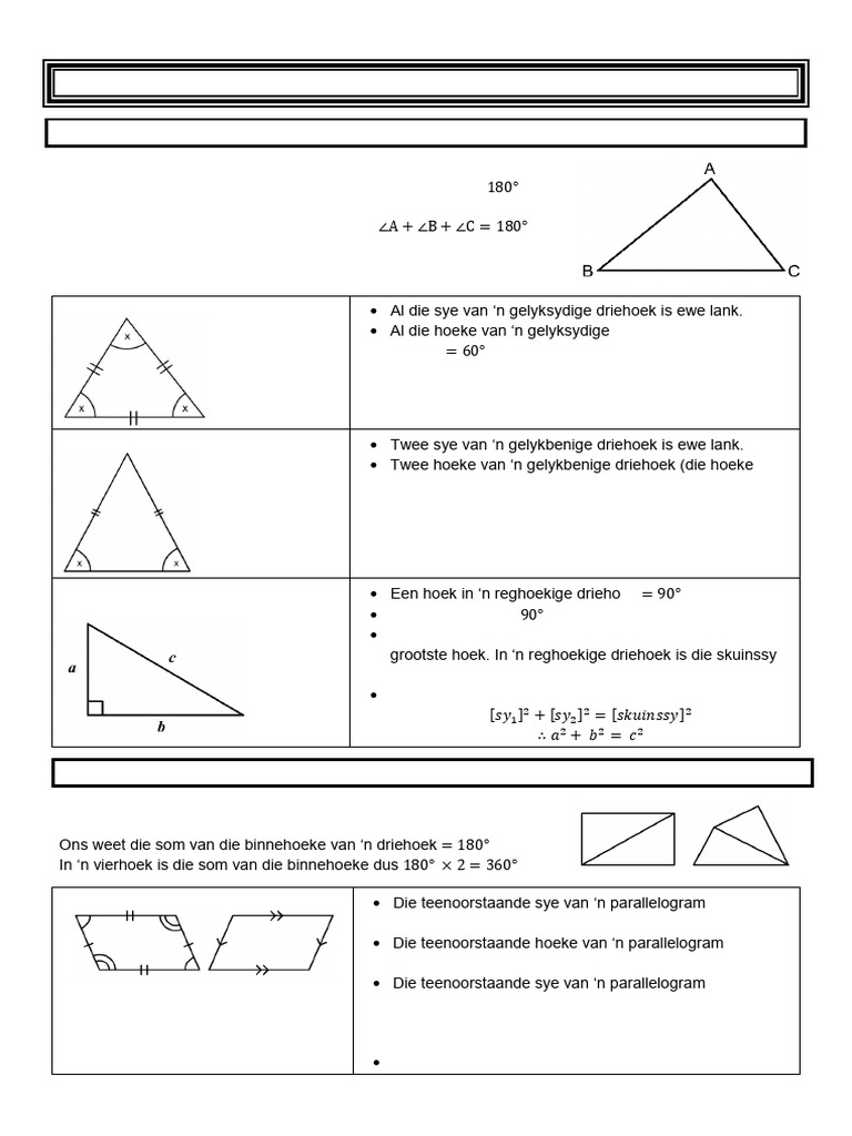 Meetkunde Van 2D en 3D Vorms | PDF