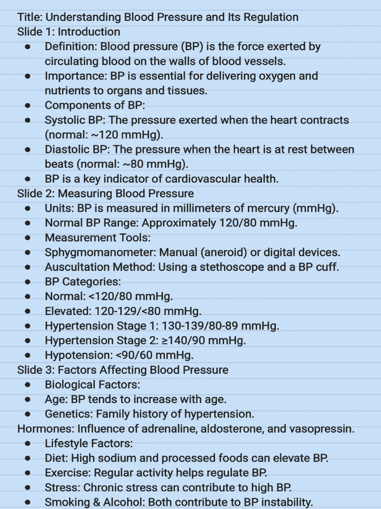 Blood Pressure 2 | PDF