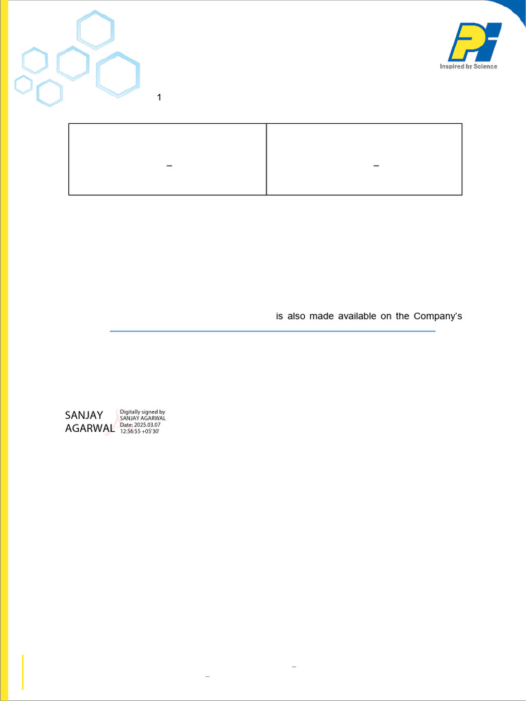 PI Industries Investor Presentation 2025 | PDF | Research And ...