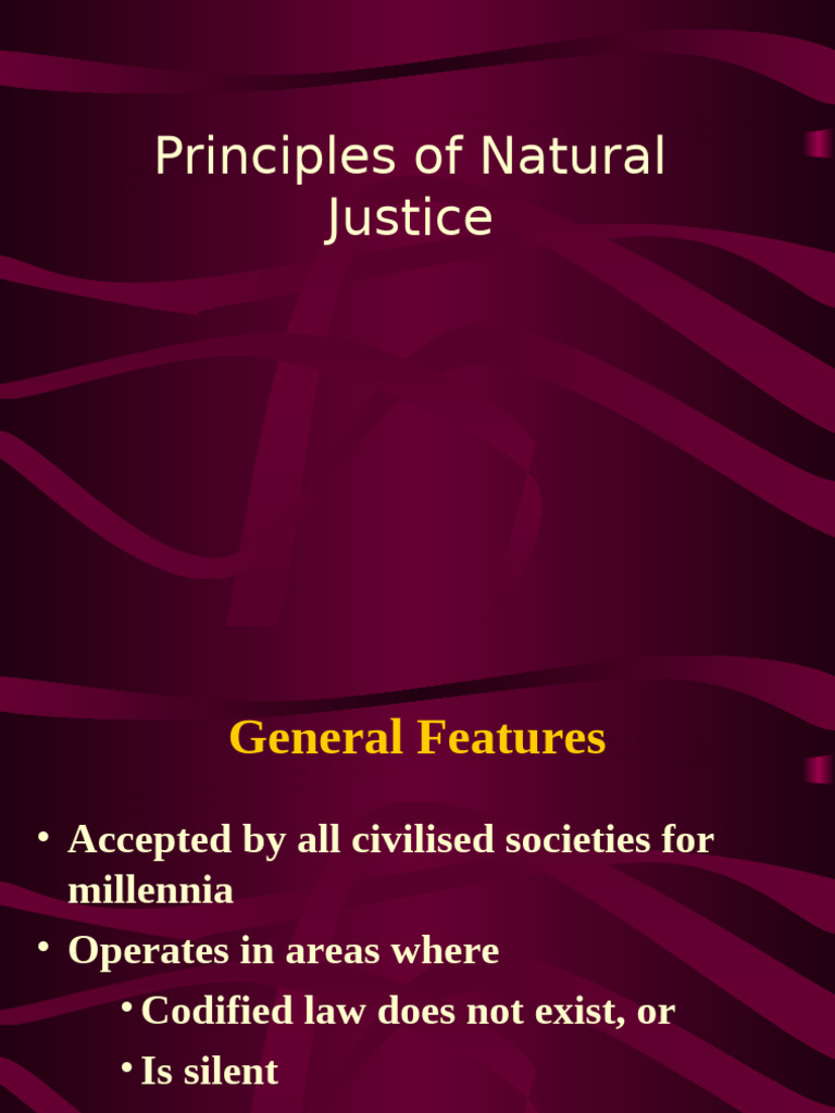 Natural Justice | PDF
