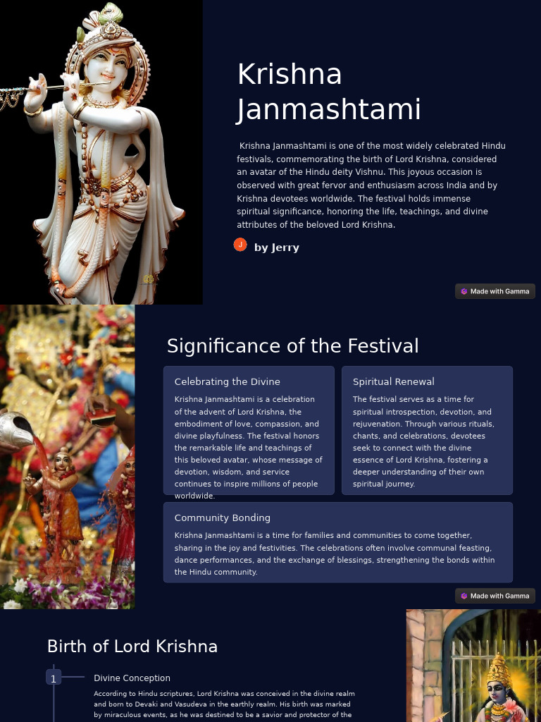 Krishna Janmashtami 2 | PDF | Krishna | Hinduism