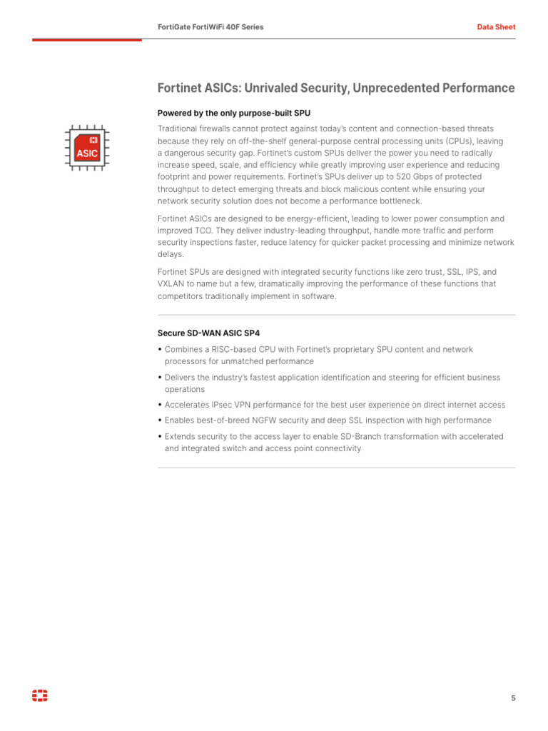 Fortigate Fortiwifi 40f Series 5 | PDF