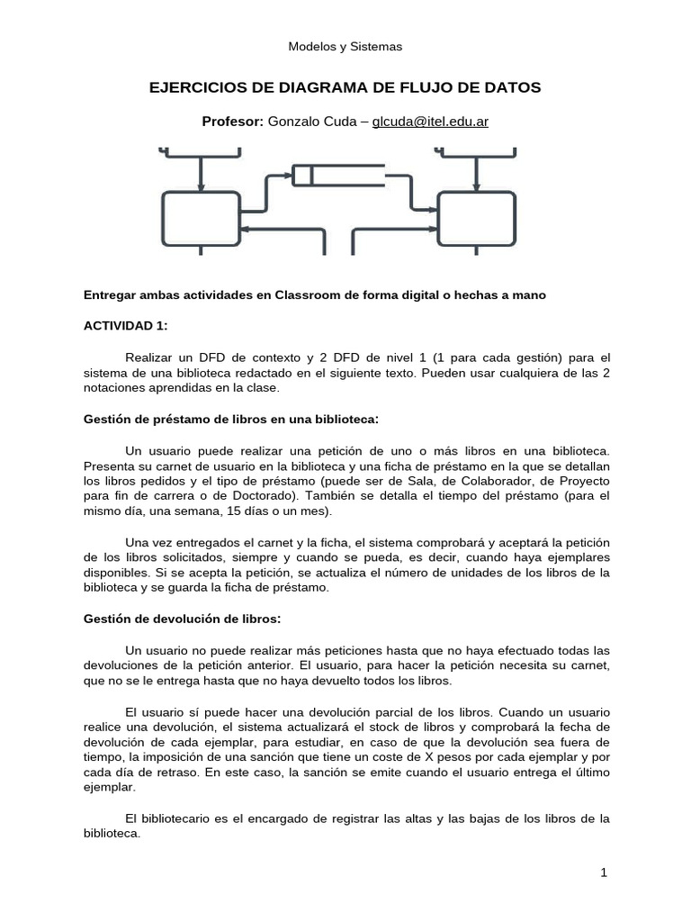 09 - Ejercicios de DFD | PDF | Informática | Tecnologías de la información