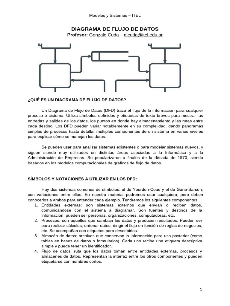 Diagrama de Flujo de Datos en Sistemas | PDF | Datos | Software