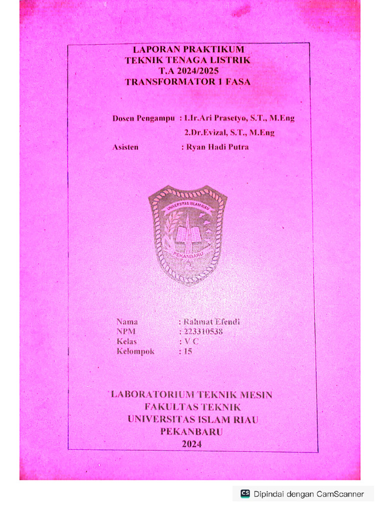 Modul 2 Transformasi 1 Fasa | PDF