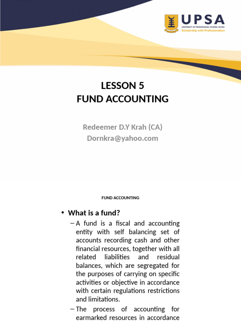 Overview of Fund Accounting in Ghana | PDF | Fund Accounting | Balance ...