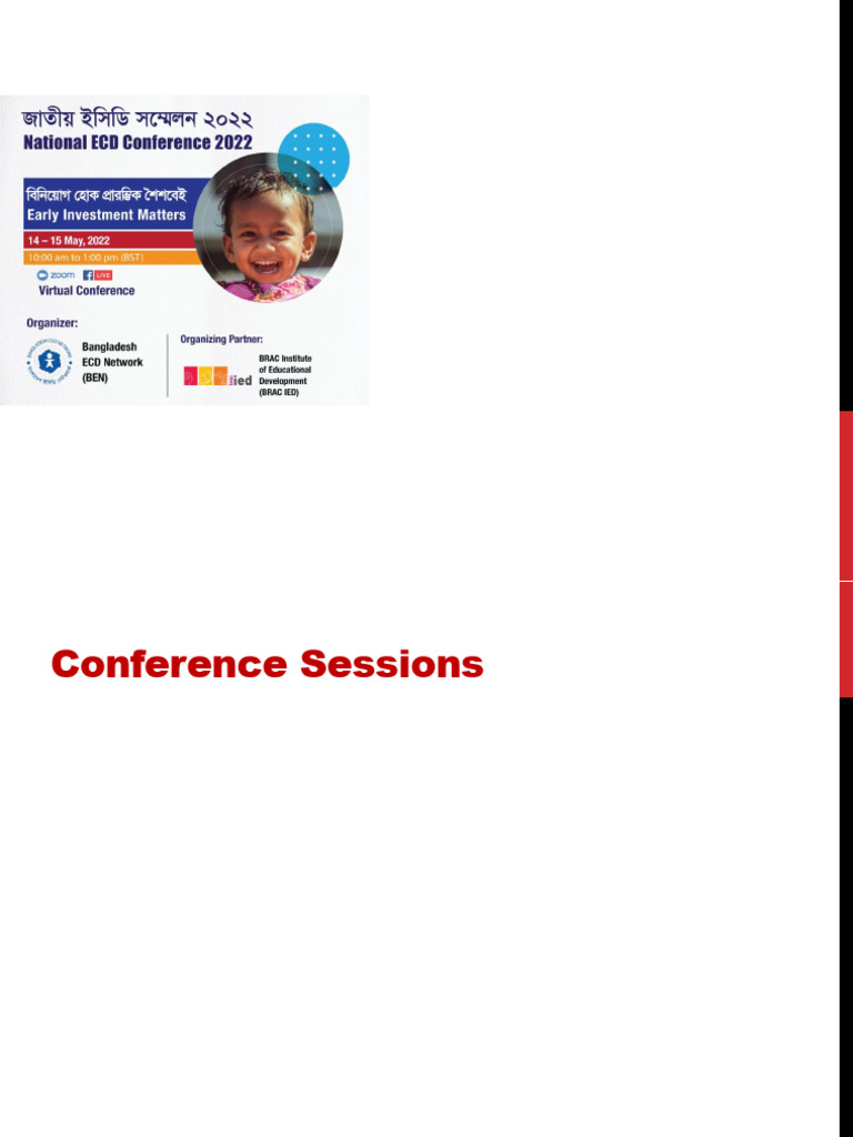 Summary Presentation and Way Forward - National ECD Confernce 2022 | PDF