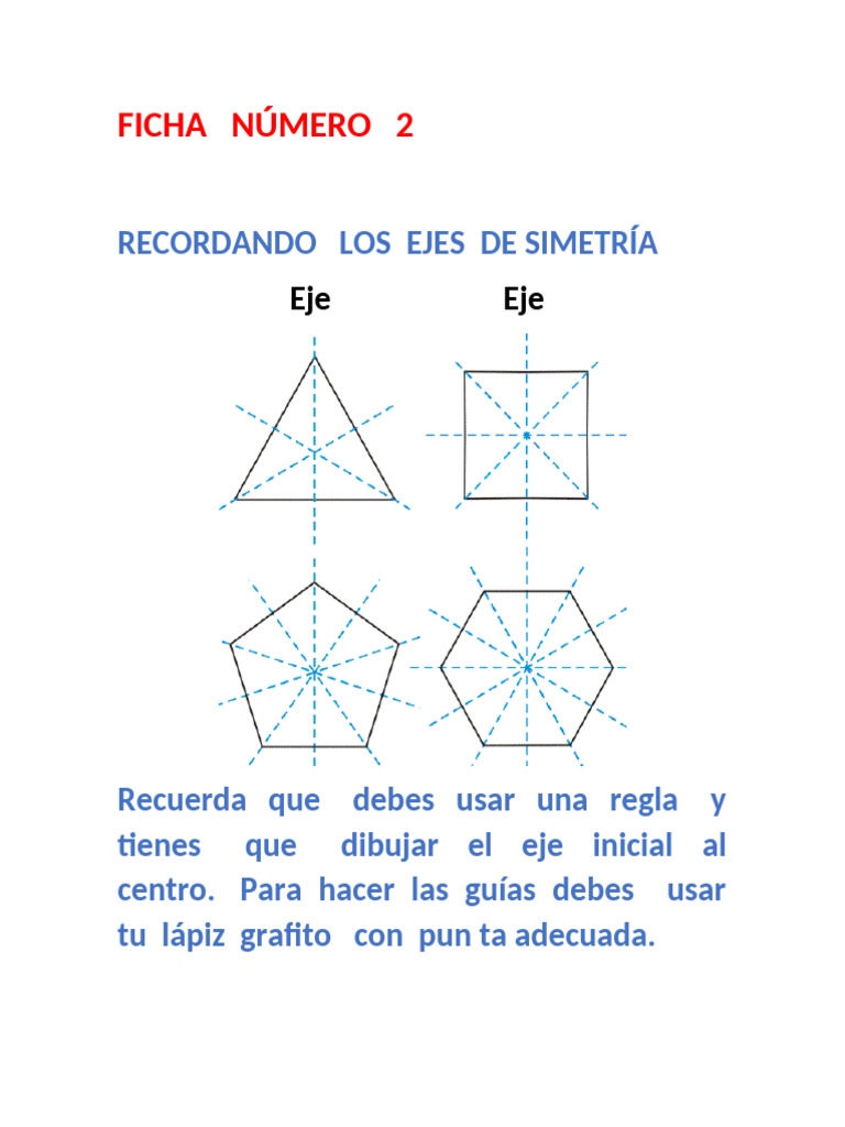 Ejes de Simetría: Guía Práctica | PDF