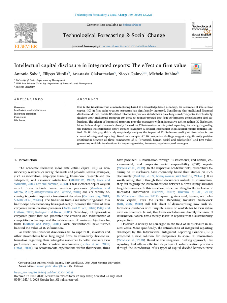 Intellectual_capital_disclosure_in_integ | PDF | Corporate Social Responsibility | Regression ...