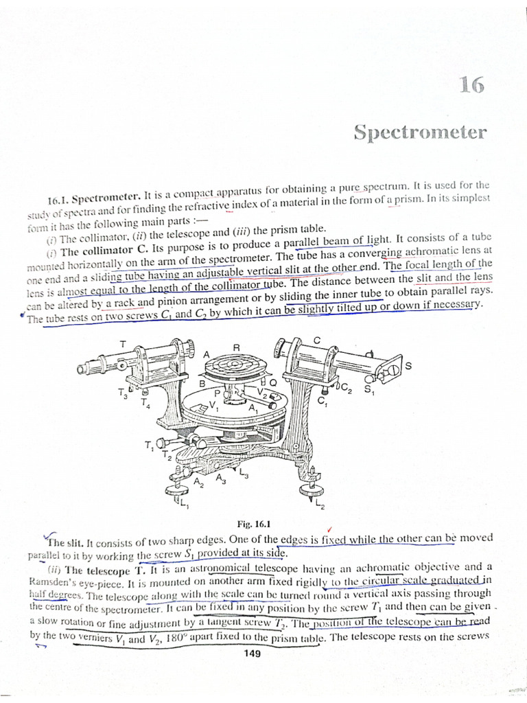 Spectrometer (Prism) | PDF