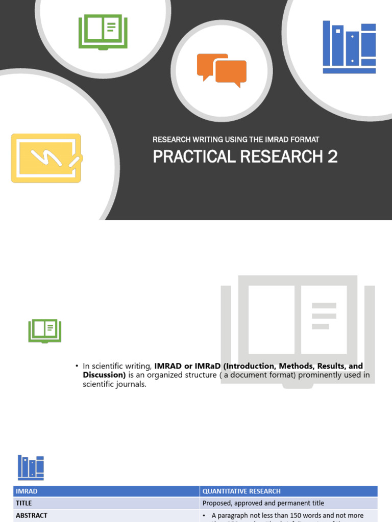 1.1 Imrad Structure and Format | PDF | Data | Abstract (Summary)