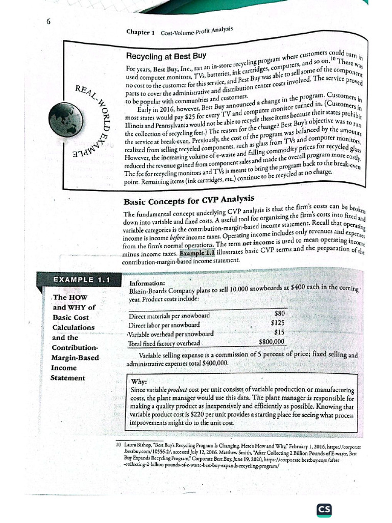 Strat Cost Chapter 1 | PDF