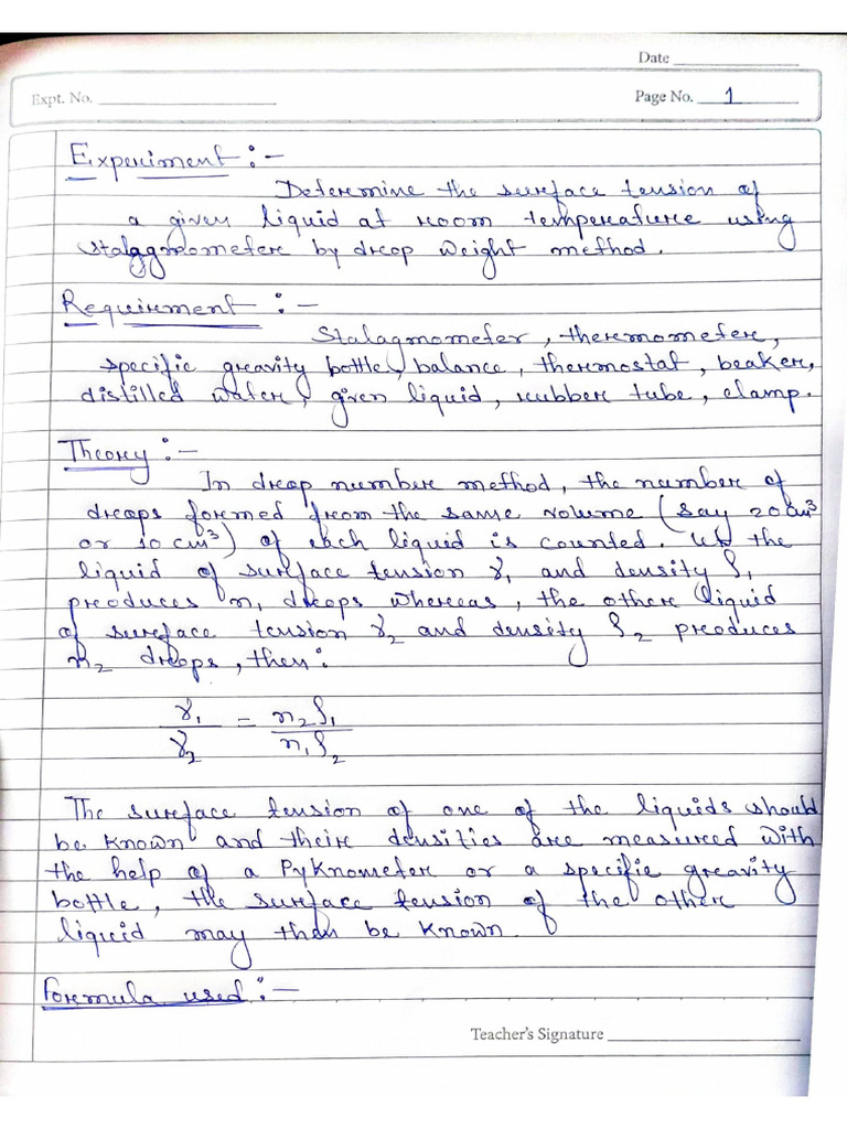 Chemistry Practical Pdf
