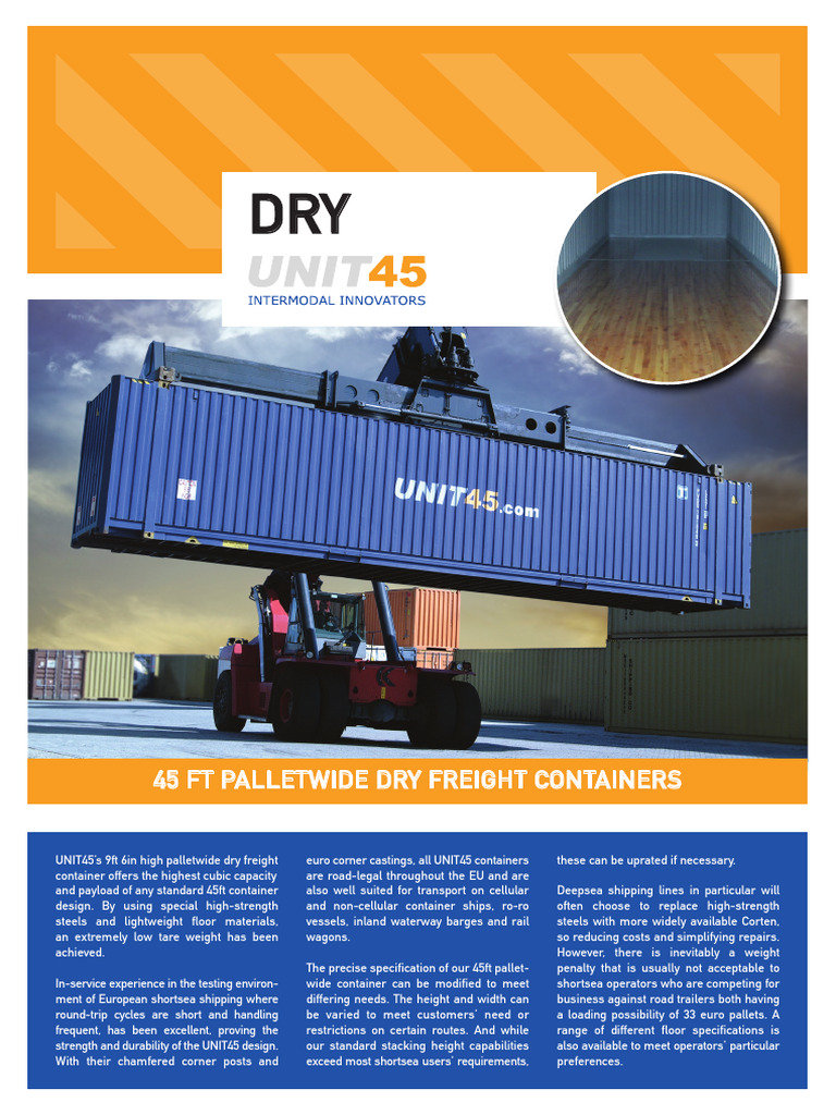 Brochure Unit45 Dry - 1573472500 | PDF | Cargo | Freight Transport