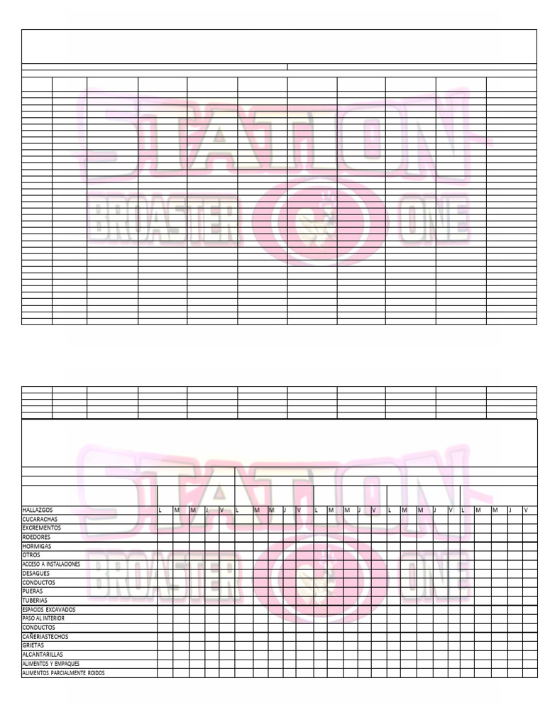 Planilla Broaster One | PDF | Saneamiento