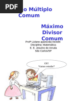 Cálculo do Mínimo Múltiplo Comum (MMC) | PDF | Número primo | Matemática
