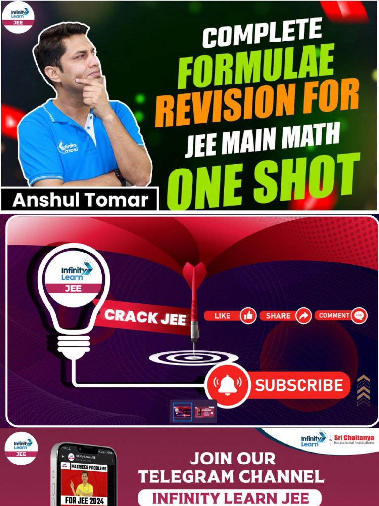 Session PDF Complete Formulae Revision For JEE Main Math in One | PDF ...