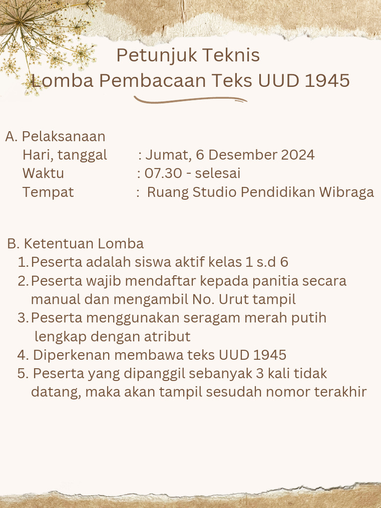 Juknis Pembacaan UUD 1945 | PDF