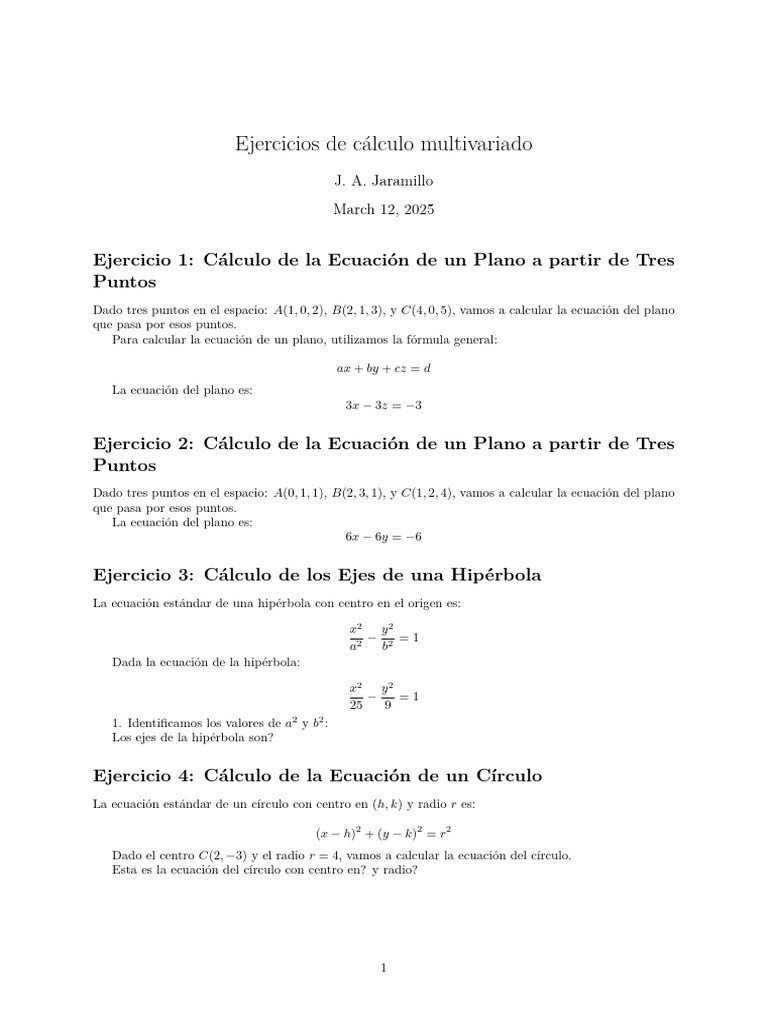ACA Cálculo Multivariado | PDF | Integral | Divergencia
