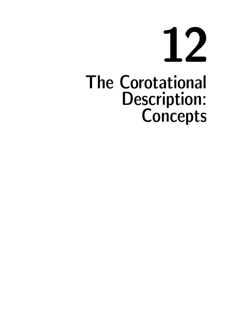 Corotational Kinematics in Structural Analysis | PDF | Matrix ...