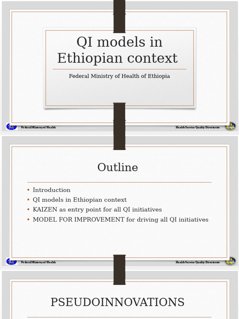 QI Models and KAIZEN in Ethiopia | PDF | Business