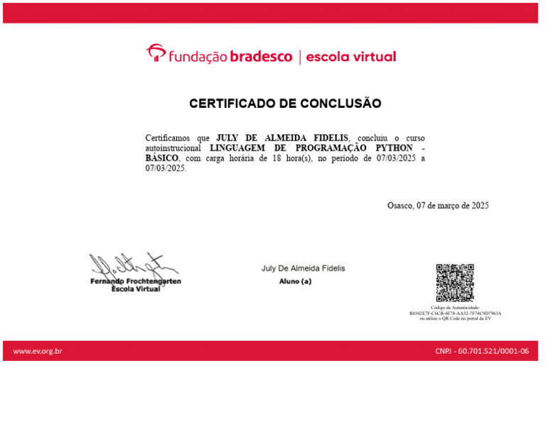 Certificado Python | PDF