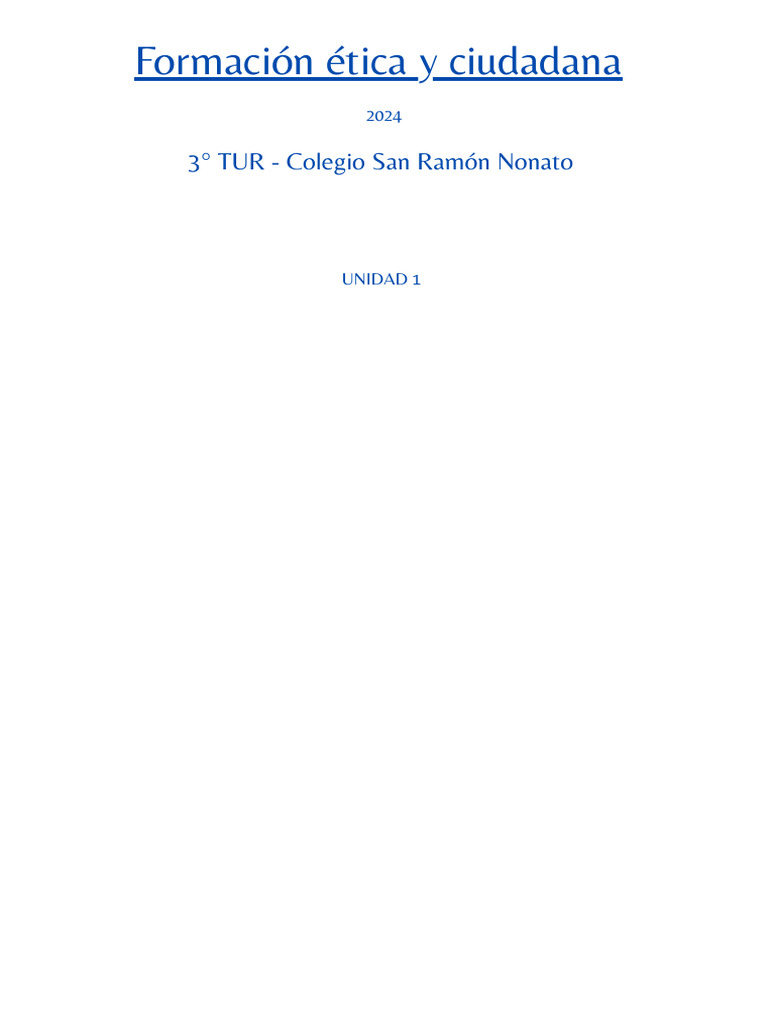Cuadernillo FEC U1 | PDF | Organización no gubernamental | Separación de poderes