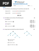Mathematics Worksheet For Year 7 Cambridge | PDF | Litre | Area