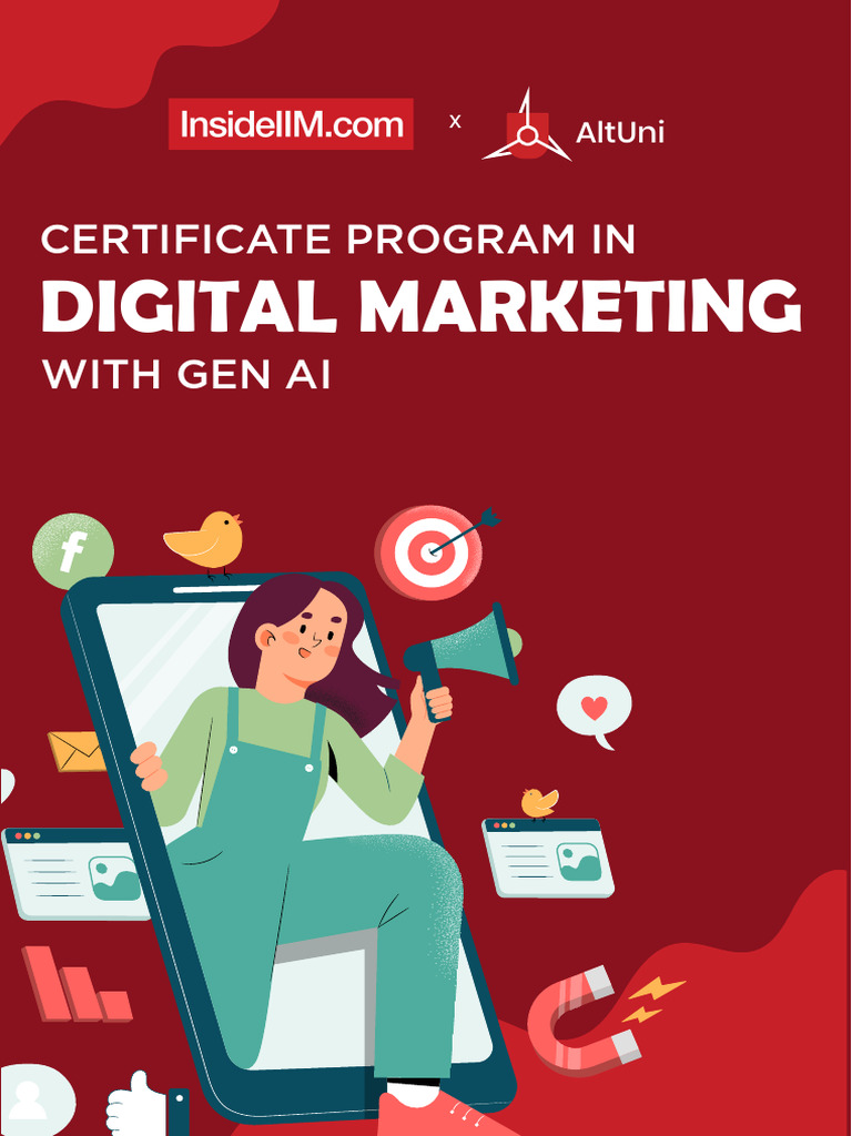 Digital Marketing With Gen Ai Brochure | PDF | Search Engine Optimization | Analytics