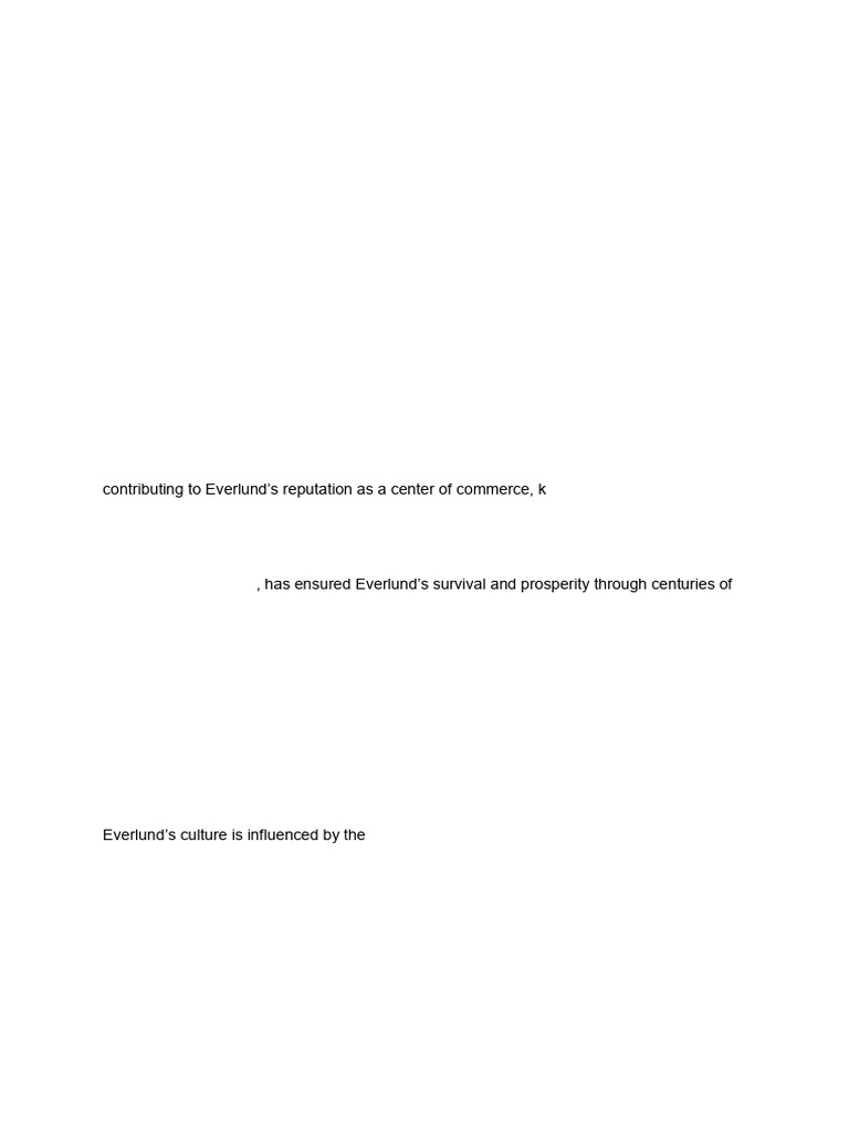 Everlund in 1489 DR - A City of Trade, Defense, and Rising Influence | PDF