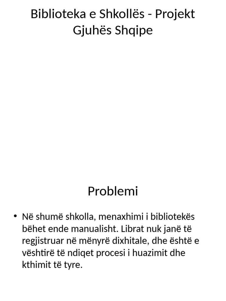 Projekti Biblioteka Final-1 | PDF