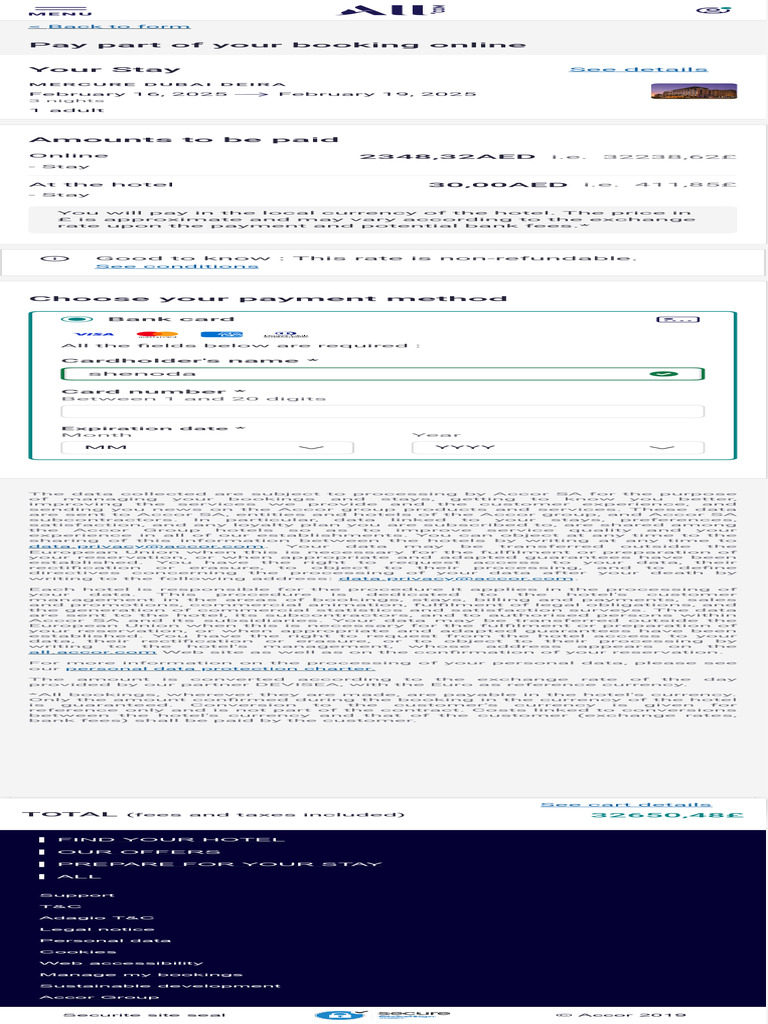 Payment - ALL - Accor Live Limitless | PDF