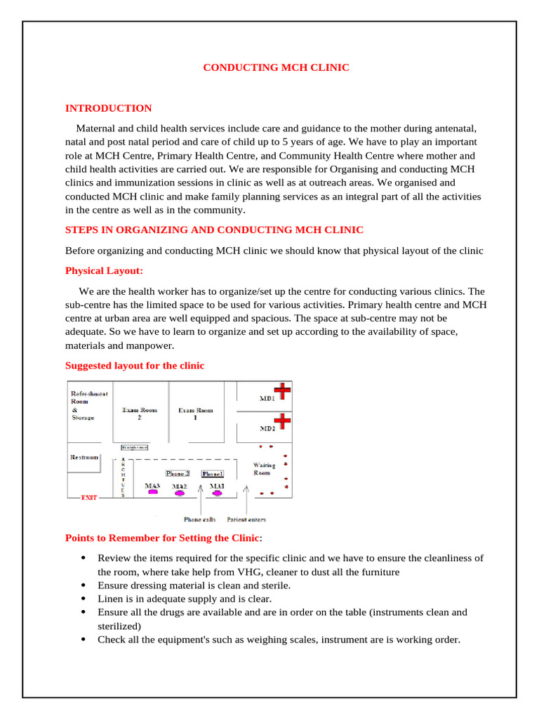 Organizing MCH Clinics Effectively | PDF | Sexually Transmitted ...