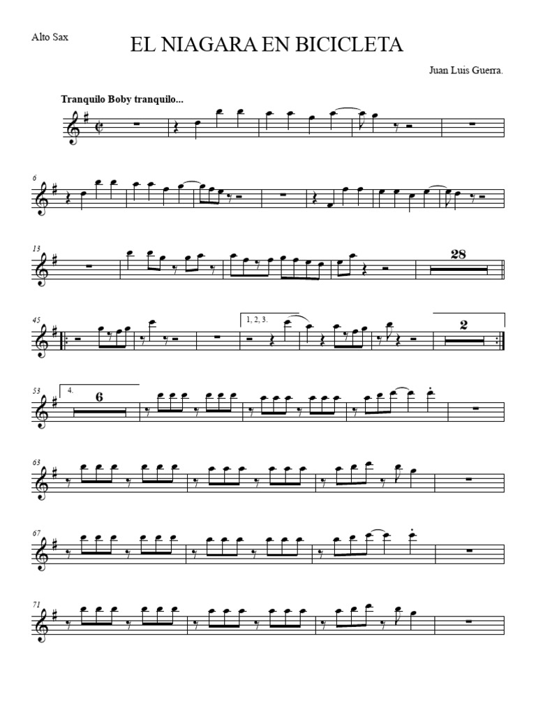 El Niagara Saxo Altoo | PDF