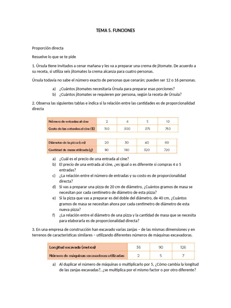 Tema 5. Funciones | PDF