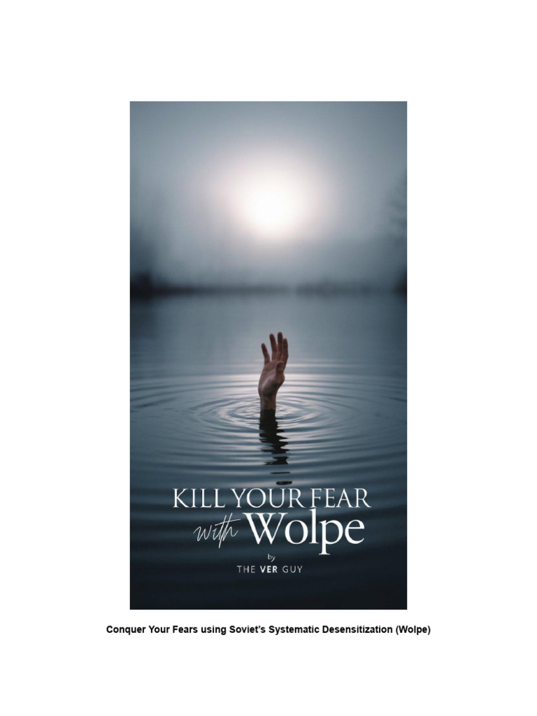 Soviet's Wolpe To Kill Fear | PDF | Fear | Mental Health