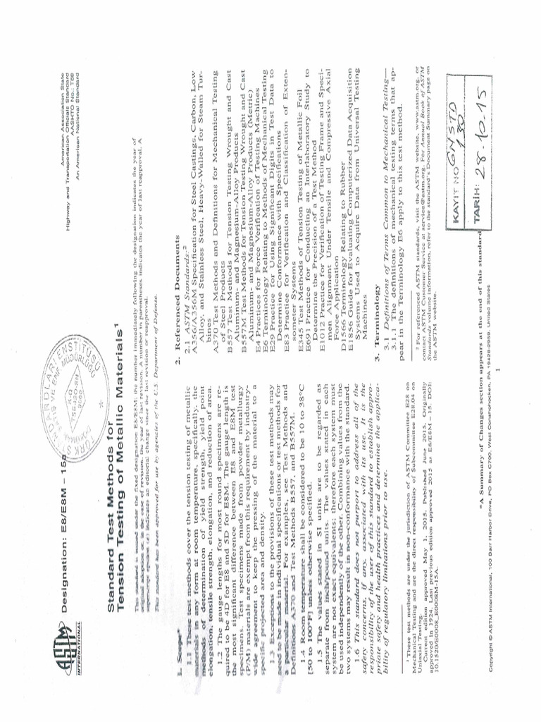 ASTM E8M | PDF
