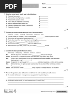 8. Present and Past Continuous (1) | PDF | Audit | Verb
