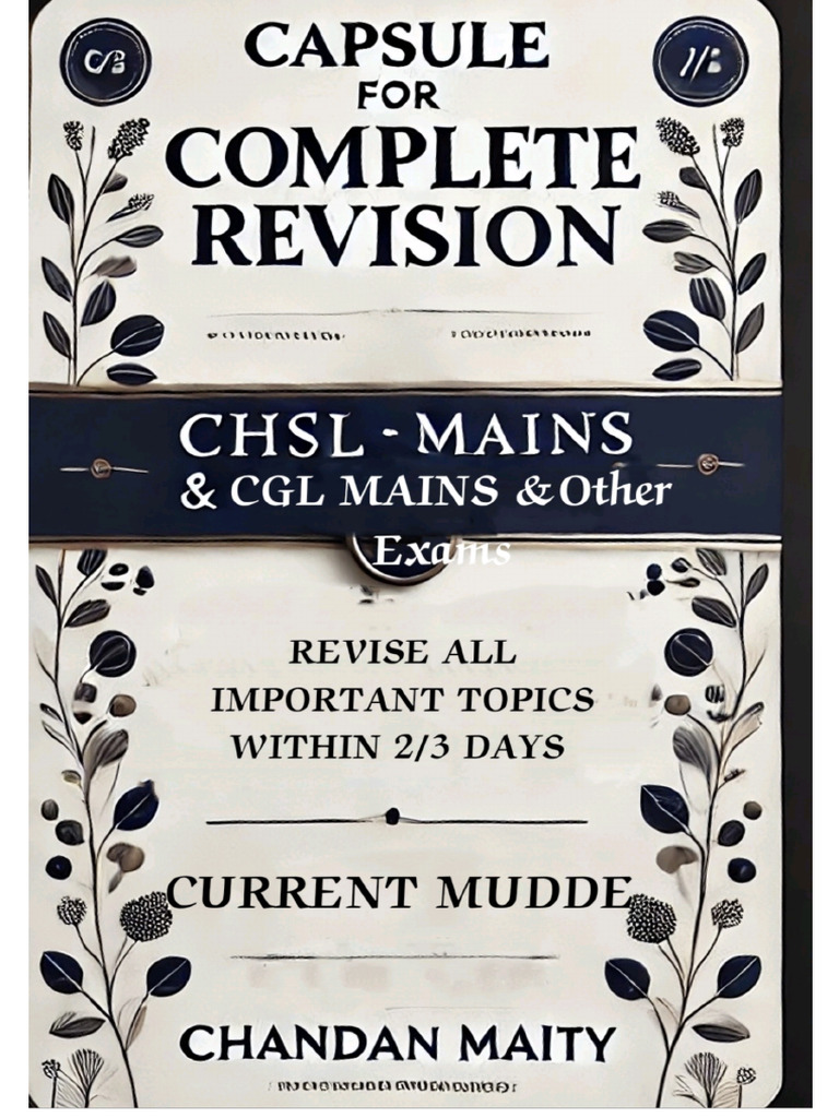 GK CAPSULE FOR CGLPRE+ CHSL PRE + MAINS + ALP + NTPC | PDF