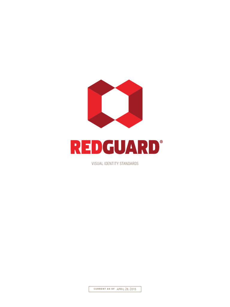 RedGuard Visual Identity Standards Guide | PDF | Logos | Typefaces