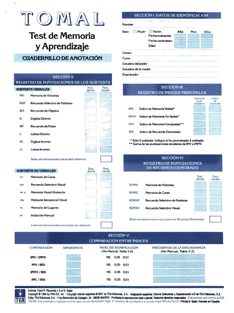 TOMAL Protocolo | PDF