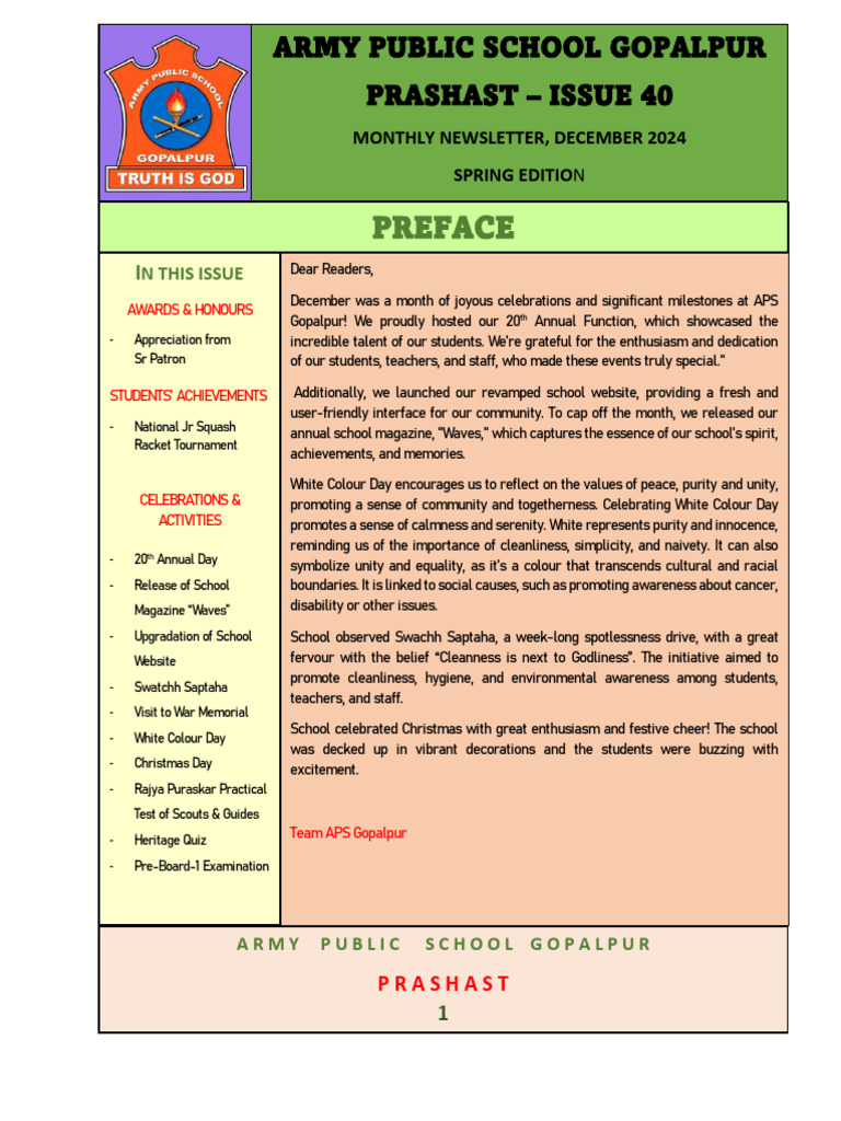 Newsletter December 2024 | PDF