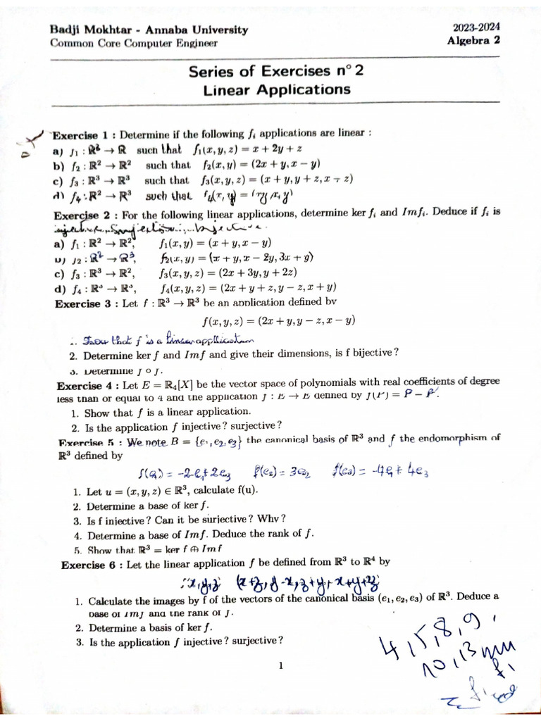 Linear Applications | PDF