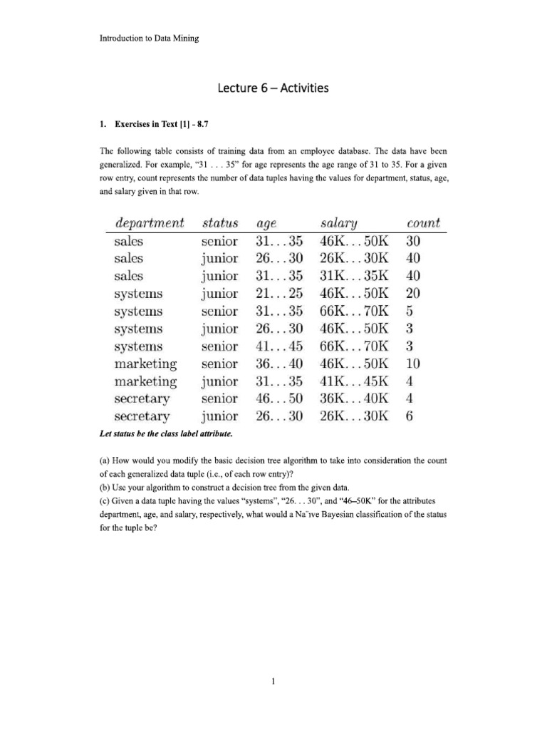 Lec6 Activities Q | PDF