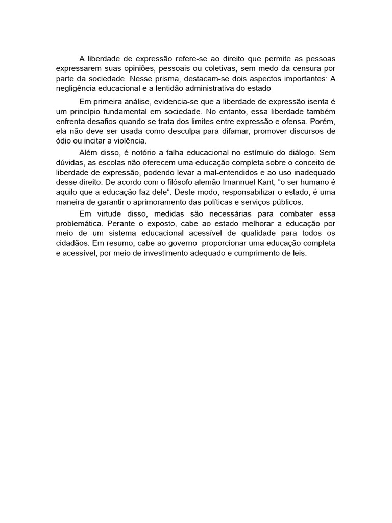 Liberdade de Expressao Ou Ofensa Contornos e Limites | PDF