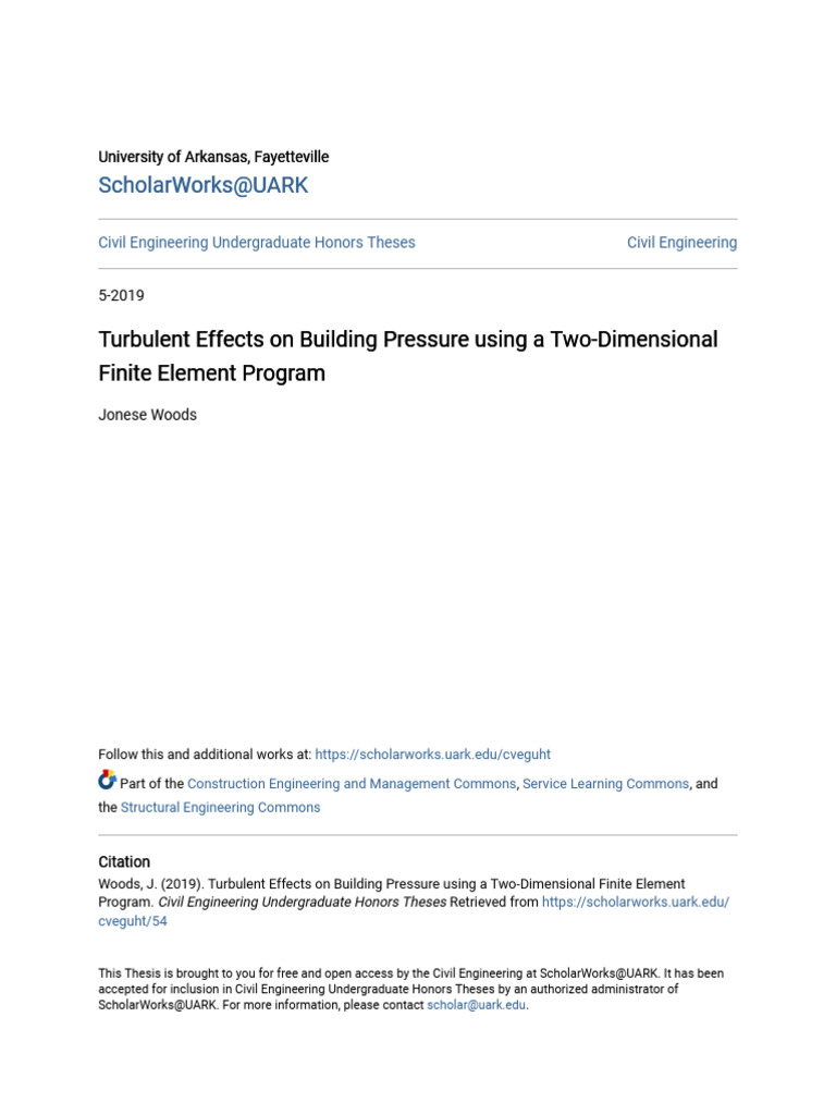 Turbulent Effects On Building Pressure Using A Two-Dimensional Fi | PDF ...