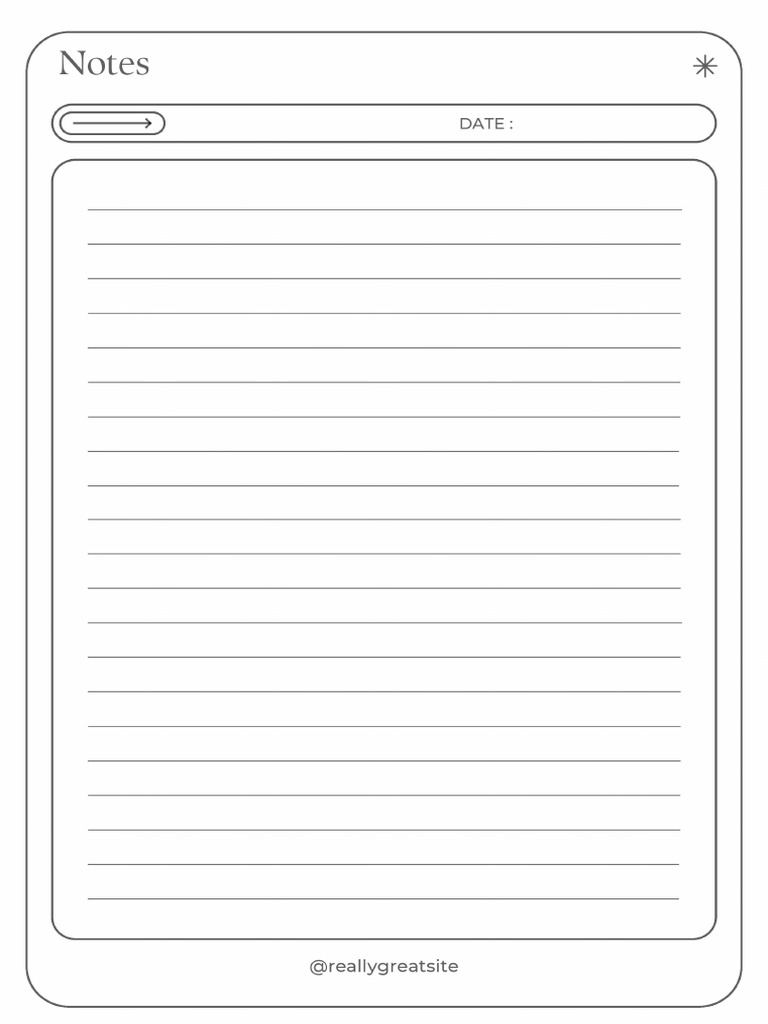 Cream and Black Minimalist Simple Notes Flyer | PDF