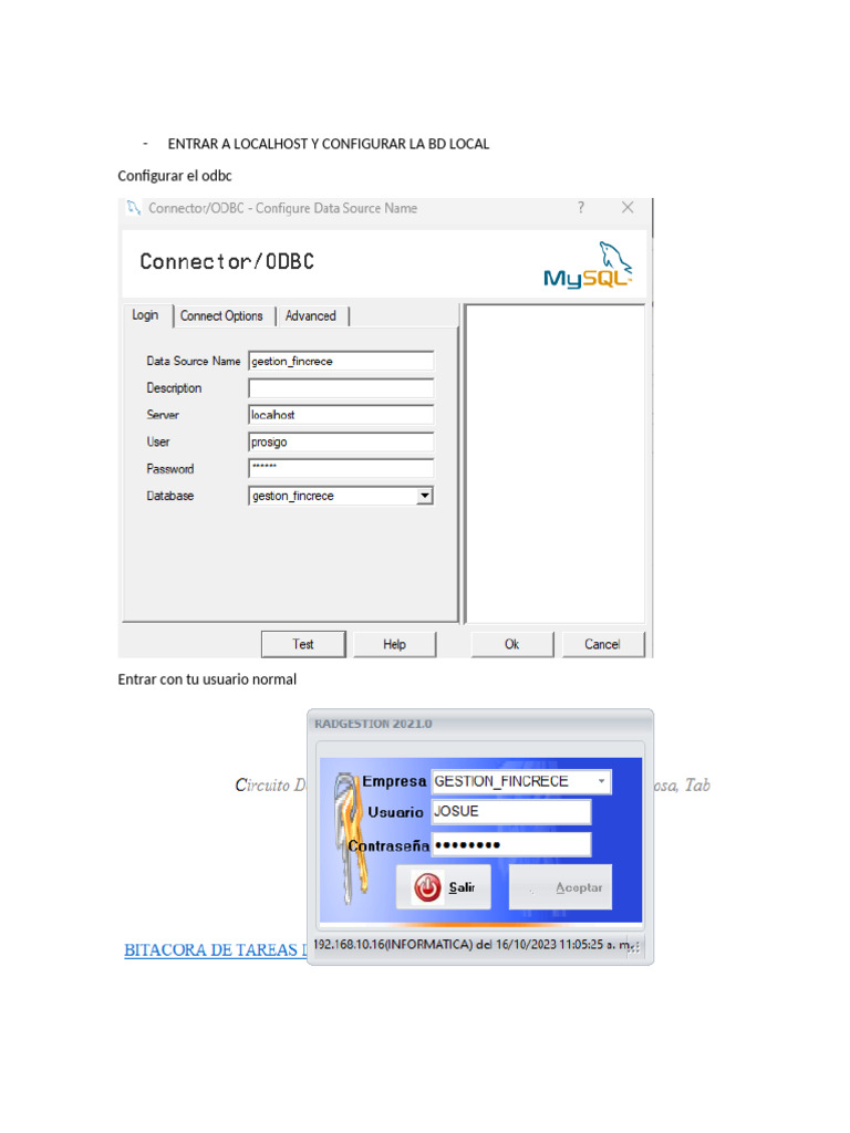 Despues de Configurar El Odbc Local | PDF