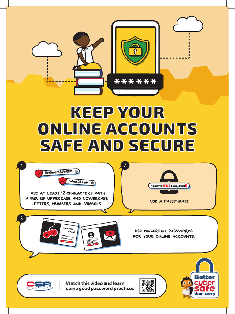 CSA Cybersecurity Poster Primary Passwords FA | PDF